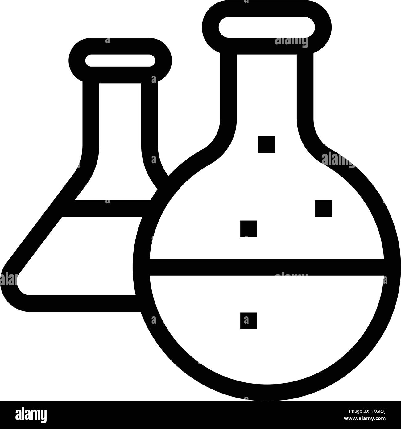 Chemistry lab vector vectors Black and White Stock Photos & Images - Alamy