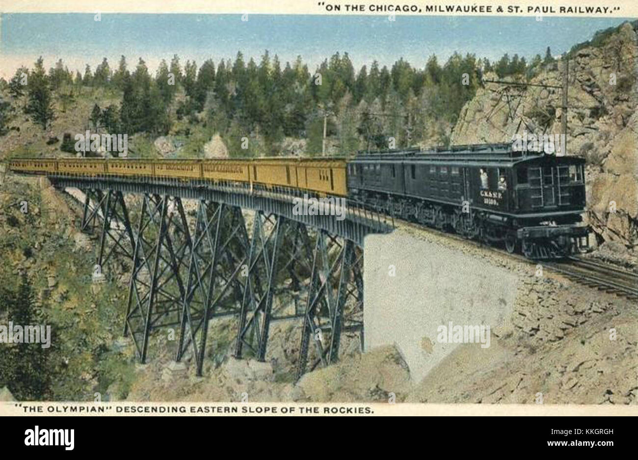 The Olympian was a famous passenger train of the Chicago, Milwaukee ...