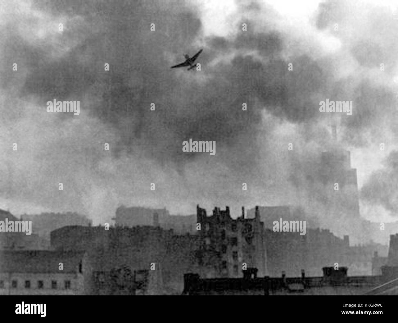 The Stuka JU-87, a German dive bomber, carried out bombings during the ...