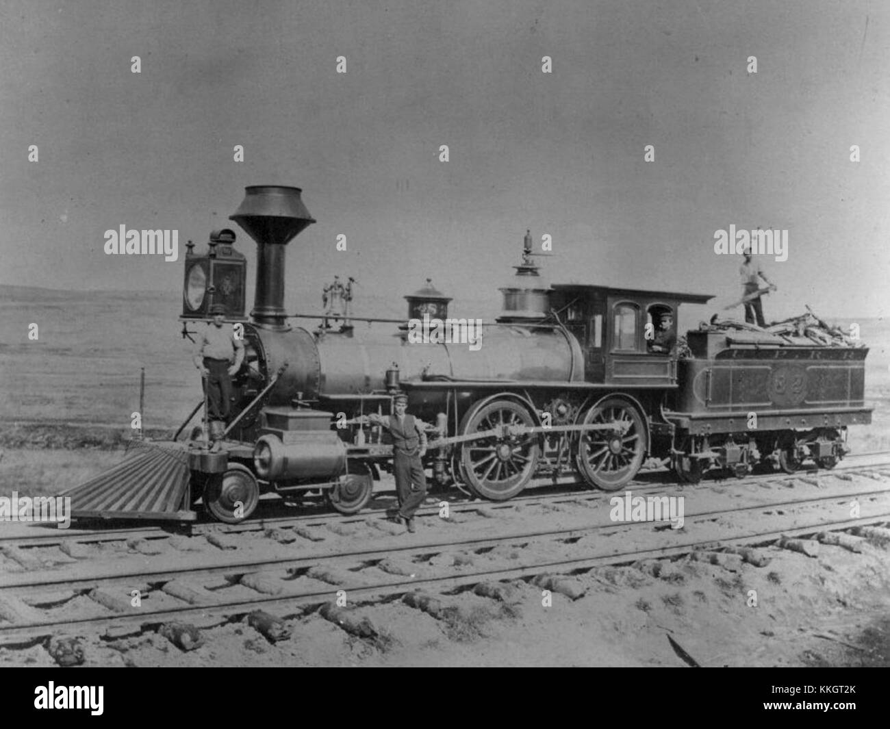 The Union Pacific 4-4-0 wood burning locomotive represents a key piece ...