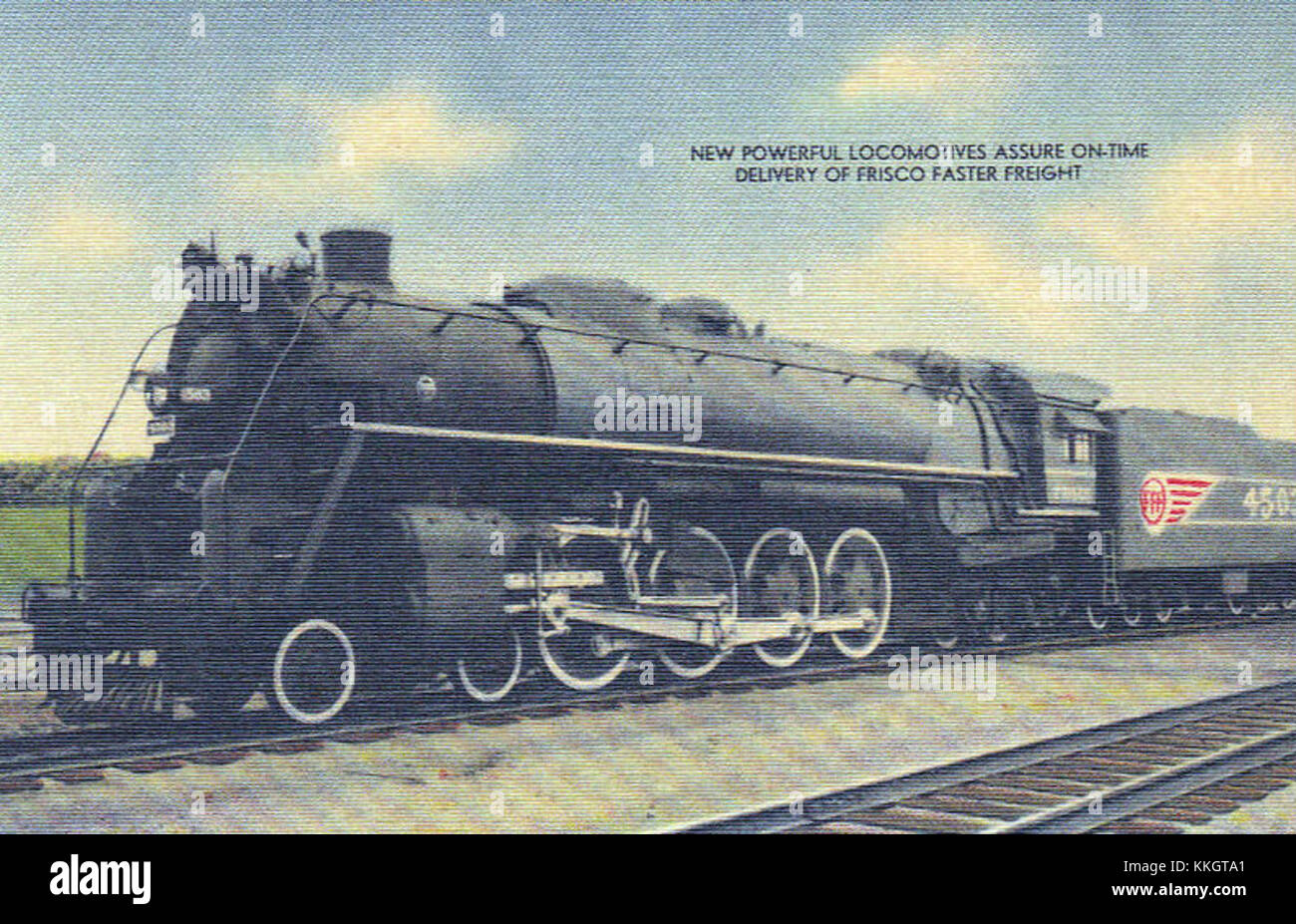 The Frisco Railway steam locomotive 4-8-4 Train 4503 is a historic ...