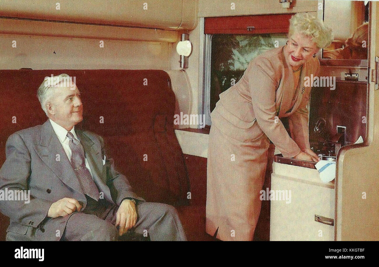 Union Pacific Railroad pullman compartment Stock Photo - Alamy