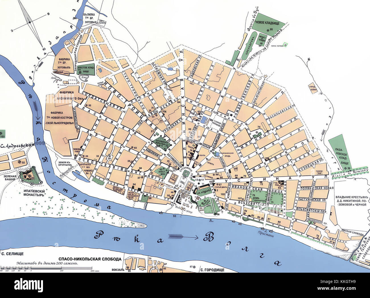 Map of kostroma hi-res stock photography and images - Alamy