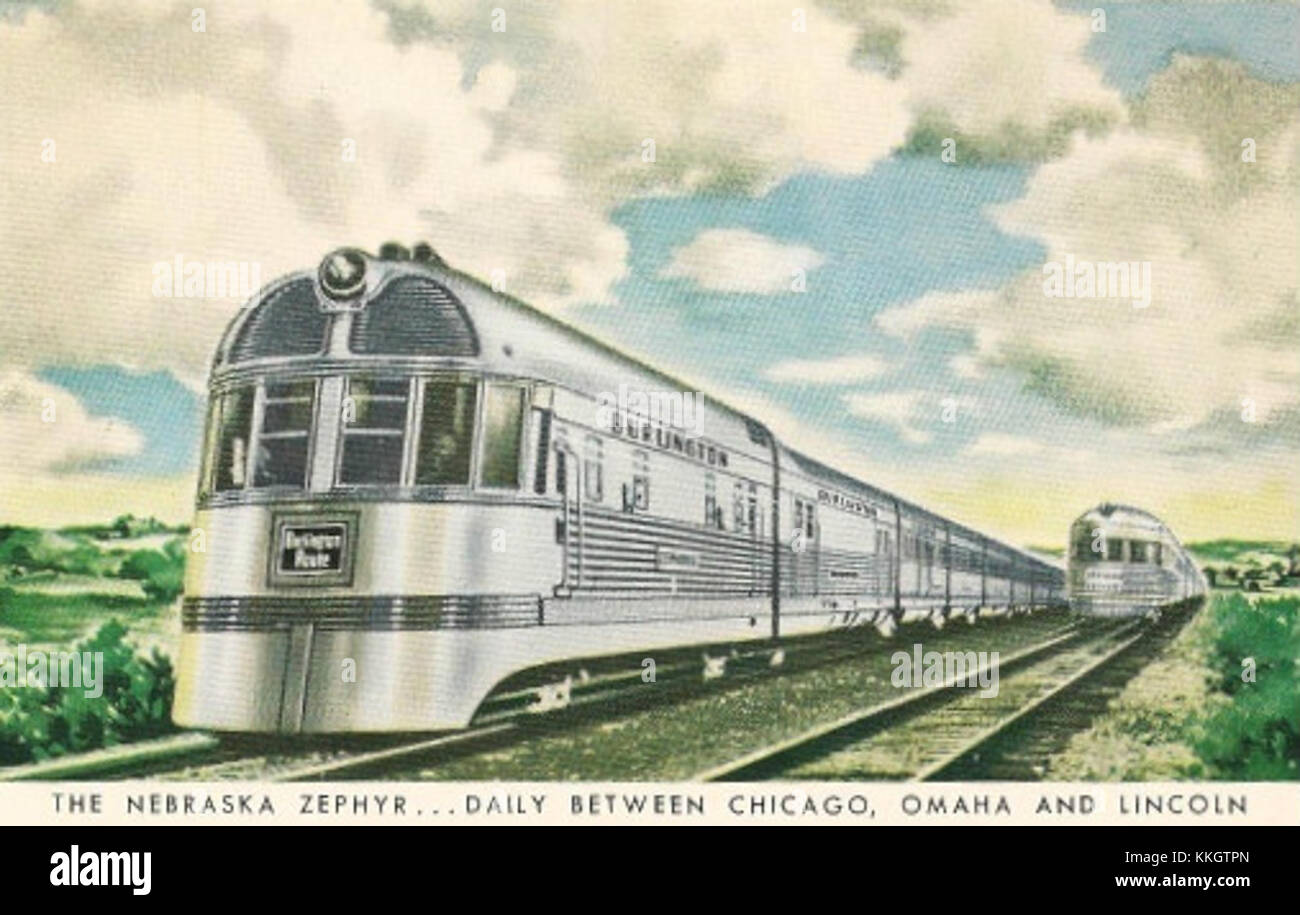 The Nebraska Zephyr was a streamlined passenger train that operated in ...