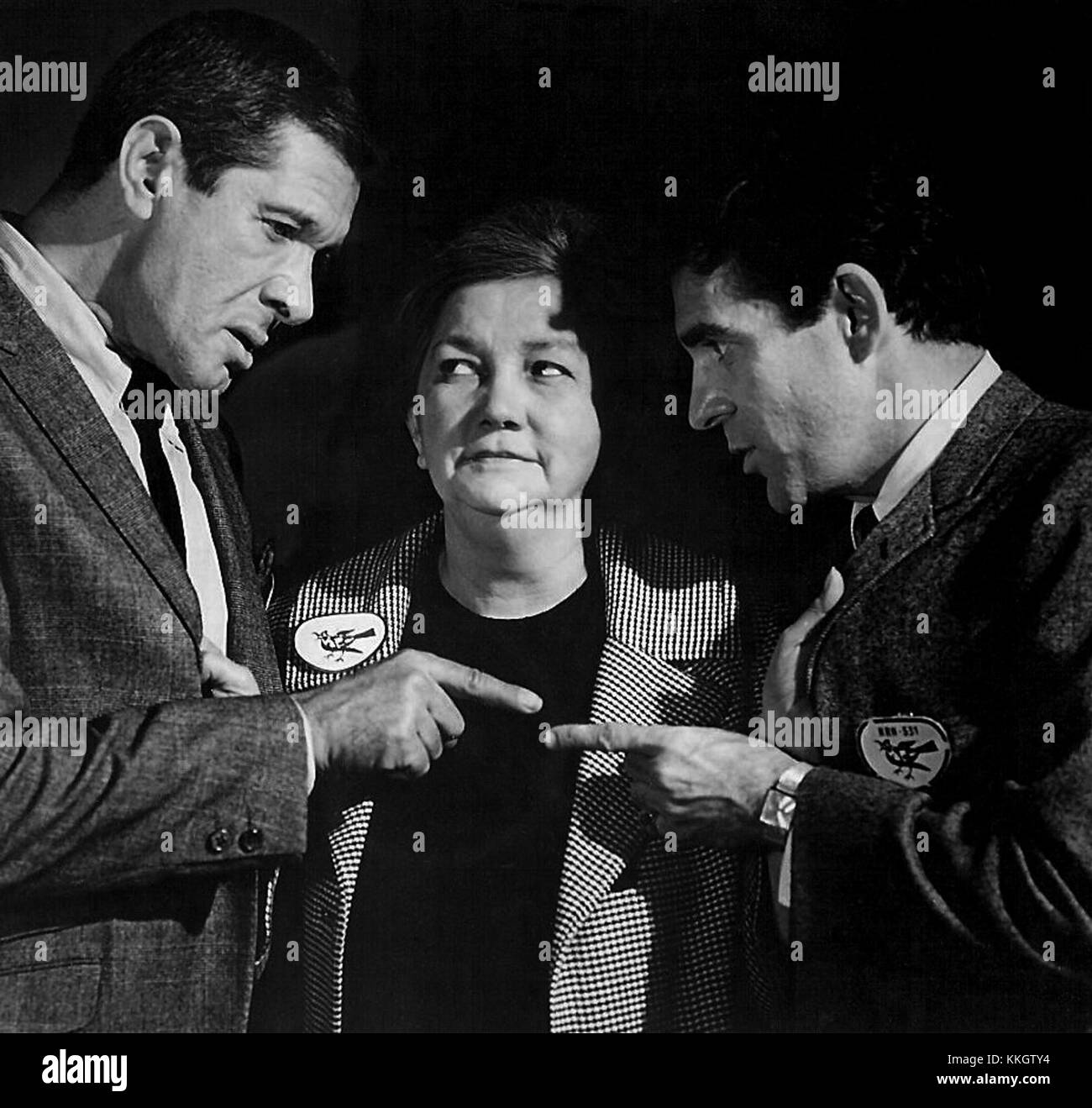 Jan Murray, Patsy Kelly, and Pat Harrington are featured in this image ...