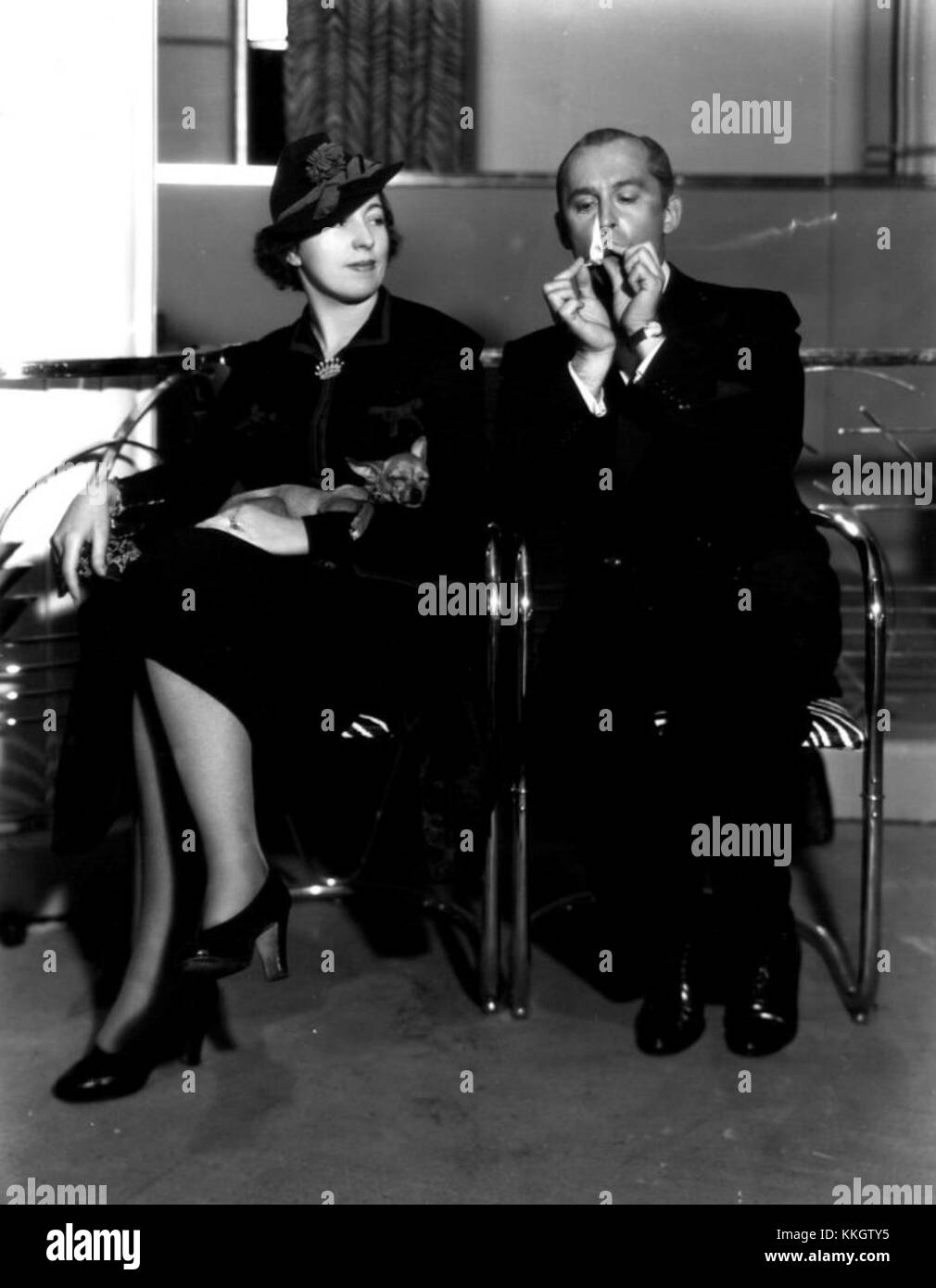 Mr. and Mrs. Ben Bernie, a prominent couple in 1937, captured in a ...