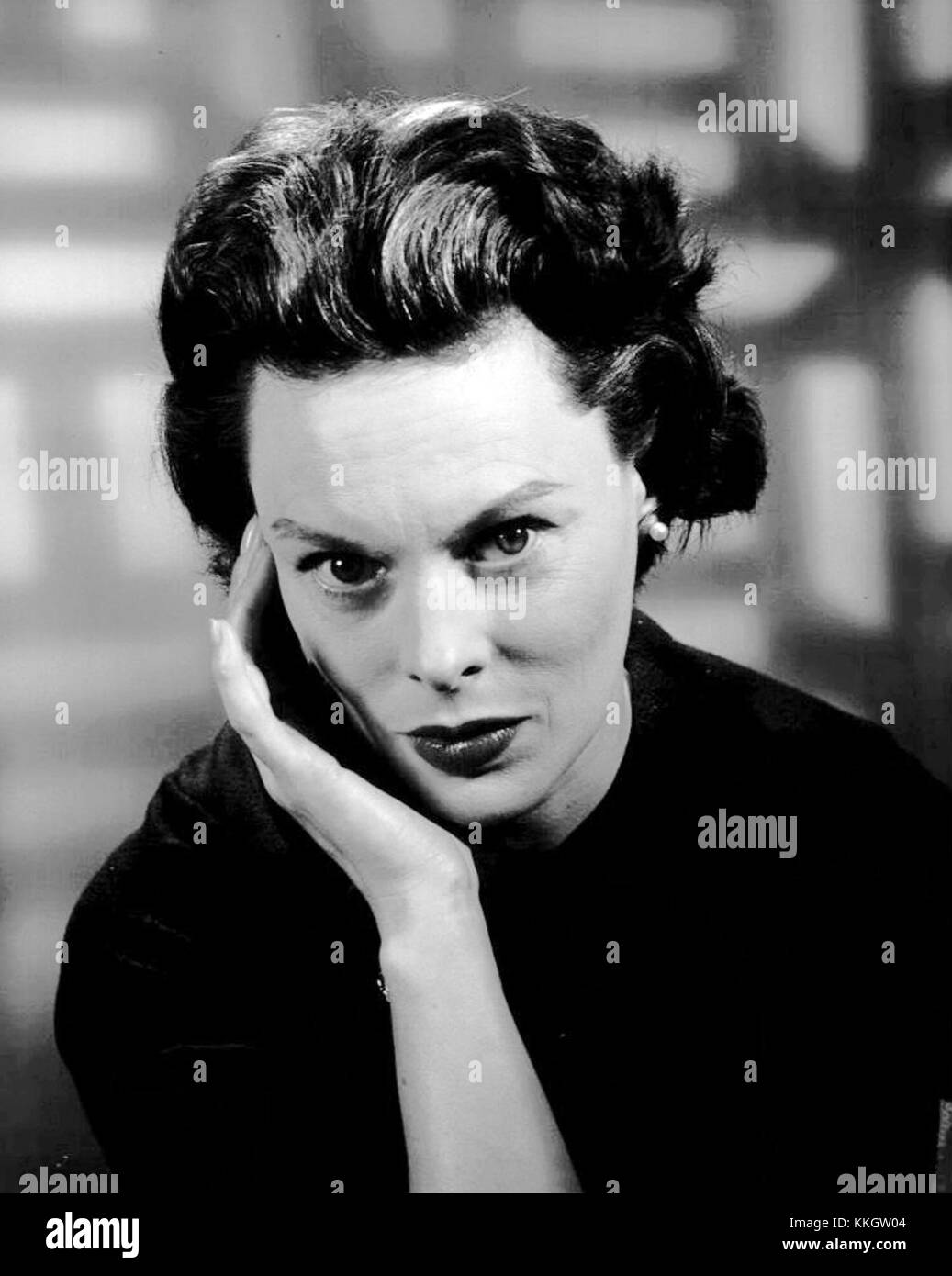 A portrait of actress Meg Mundy, taken in 1955, capturing her likeness ...