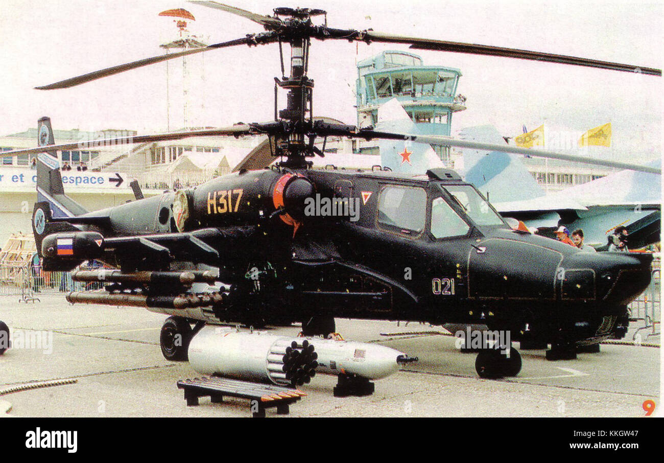 The Ka-50 is a Russian attack helicopter, known for its unique design ...