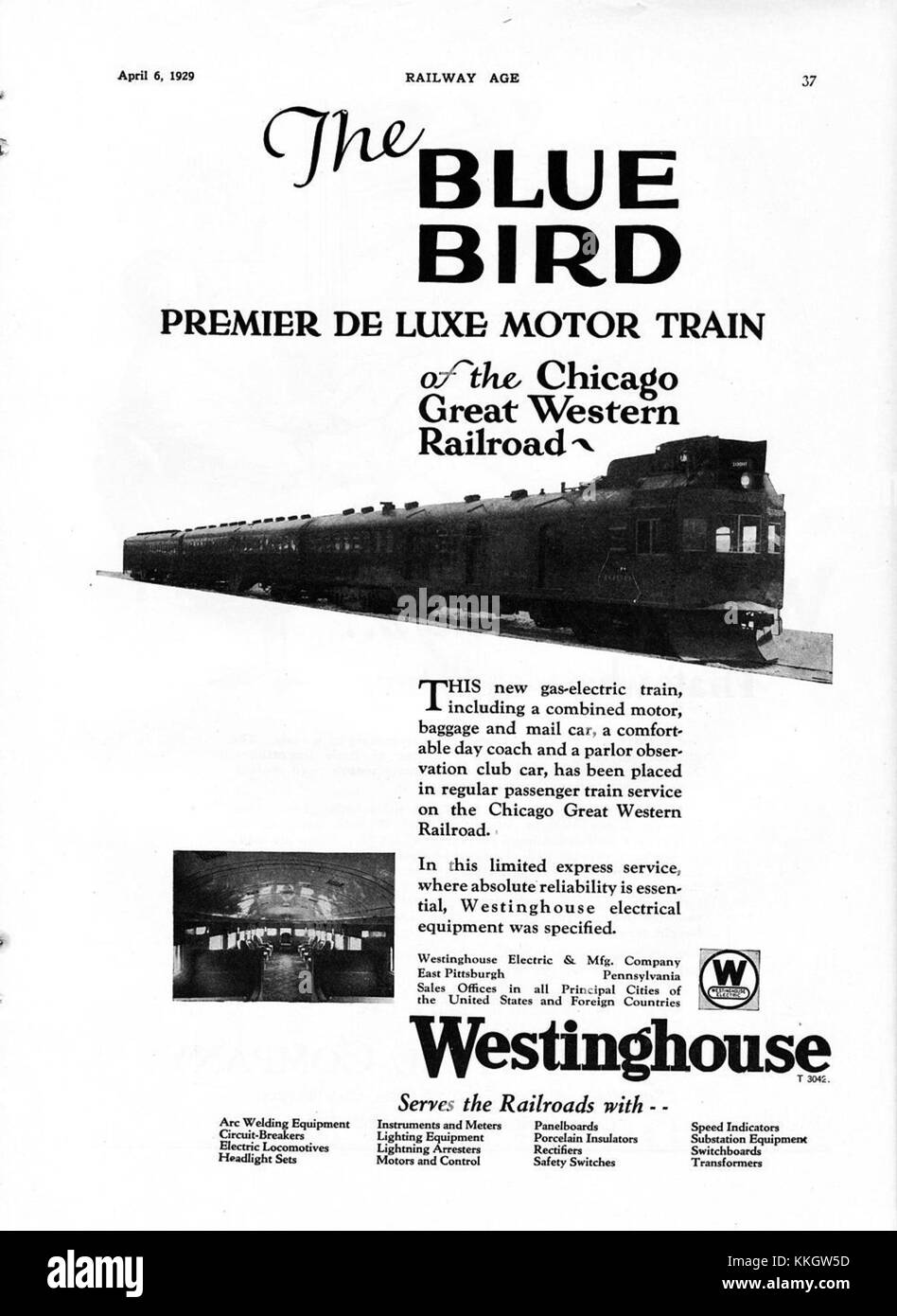 The Great Western Blue Bird, a 1929 vehicle known for its distinctive ...