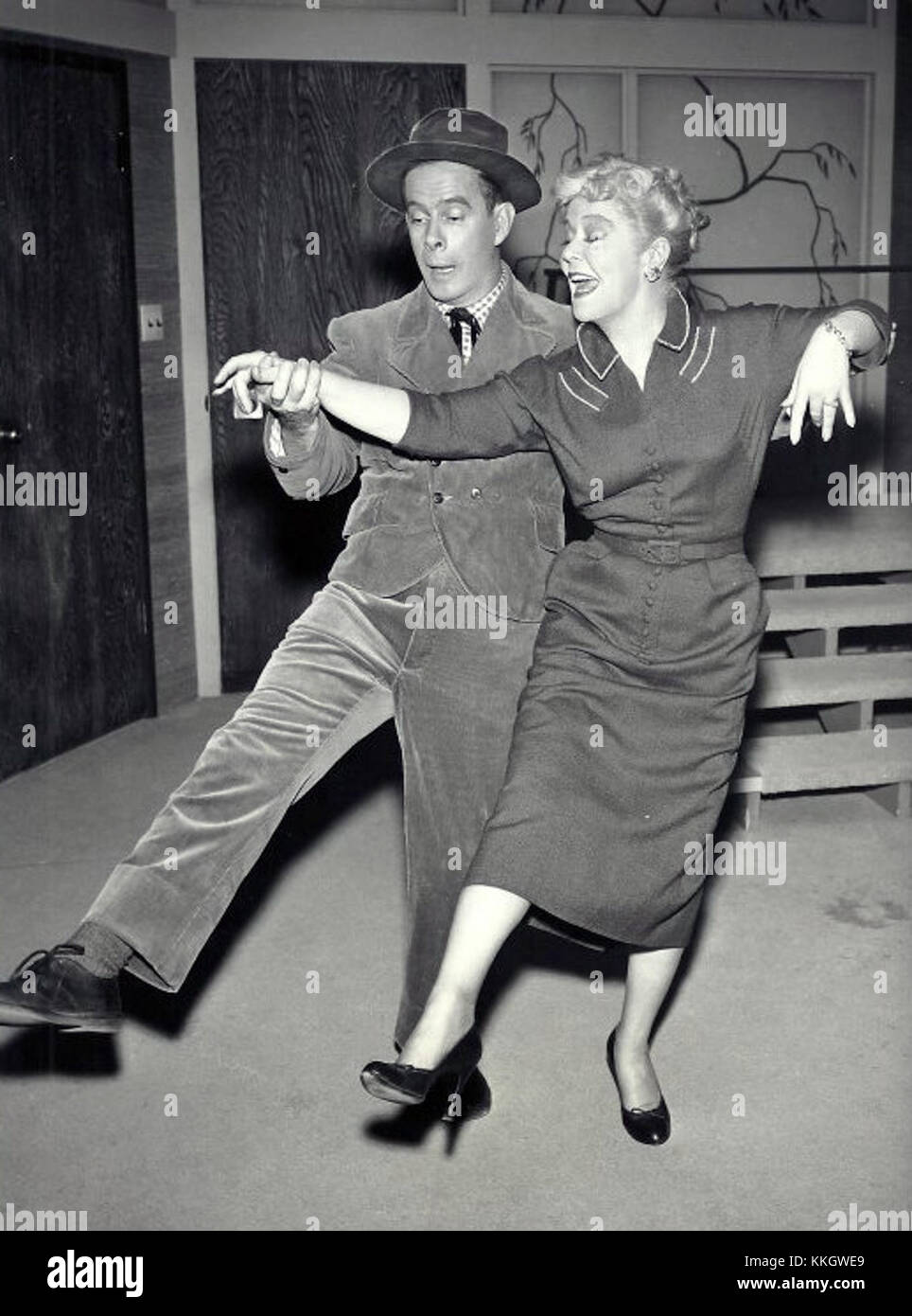 Harry Morgan and Spring Byington star in the 1958 television production ...