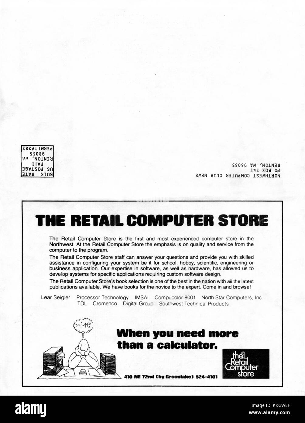 This page from the December 1977 edition of the Northwest Computer Club ...