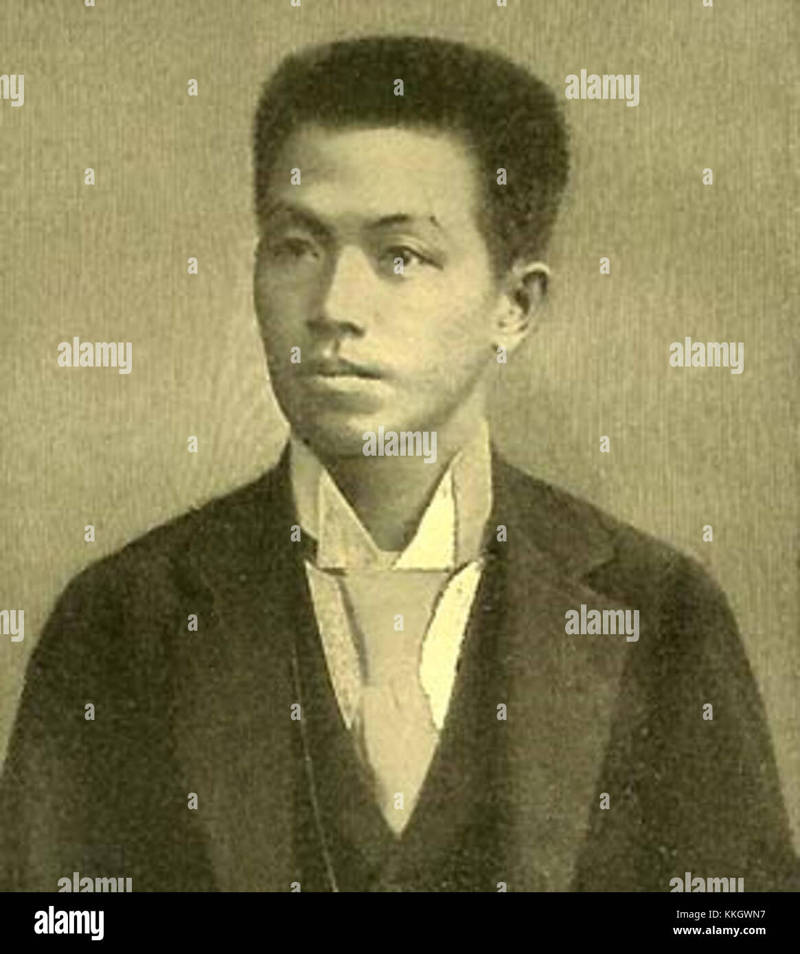 A historical image of Emilio Aguinaldo, the first president of the ...