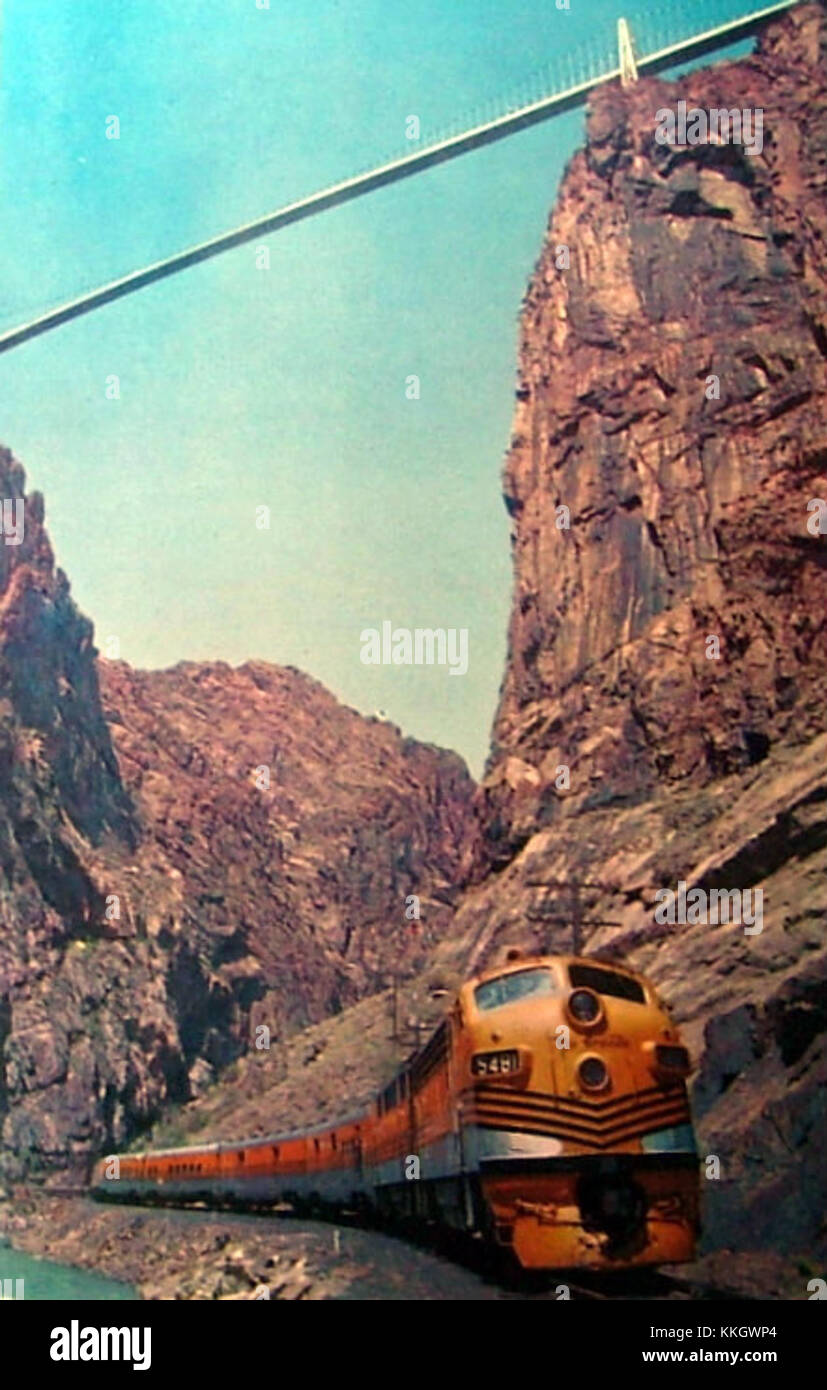 The Denver and Rio Grande Royal Gorge train is a scenic railway that ...