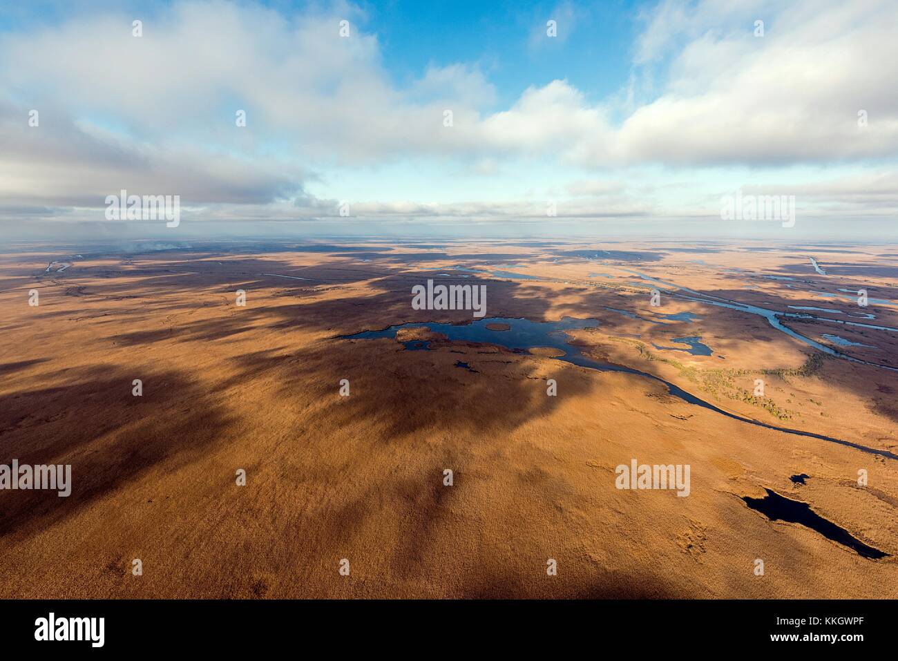 Aerial images of Astrakhan oblast, Russia. Volga Delta Stock Photo - Alamy