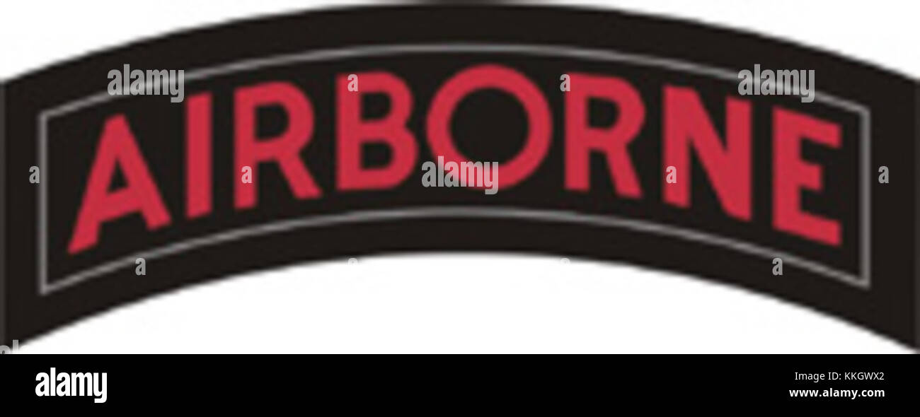 The 'Airborne Red Tab' refers to a distinctive emblem worn by soldiers ...