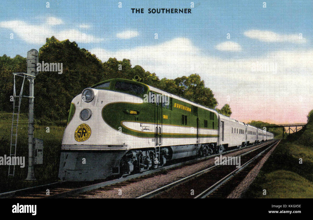 Historical photograph of the Southerner train, part of the Southern ...