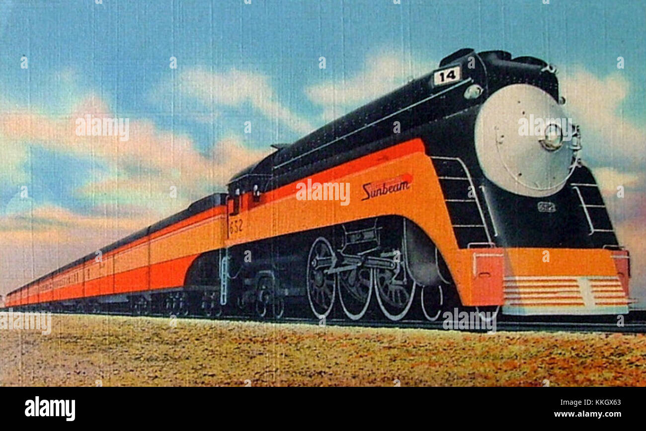 The Southern Pacific Sunbeam was a luxury train known for its elegant design and service ...