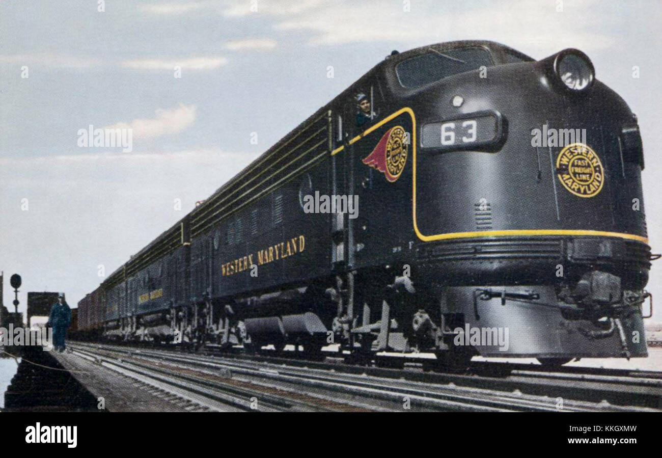 The Western Maryland diesel locomotive, built in 1951, played a key ...