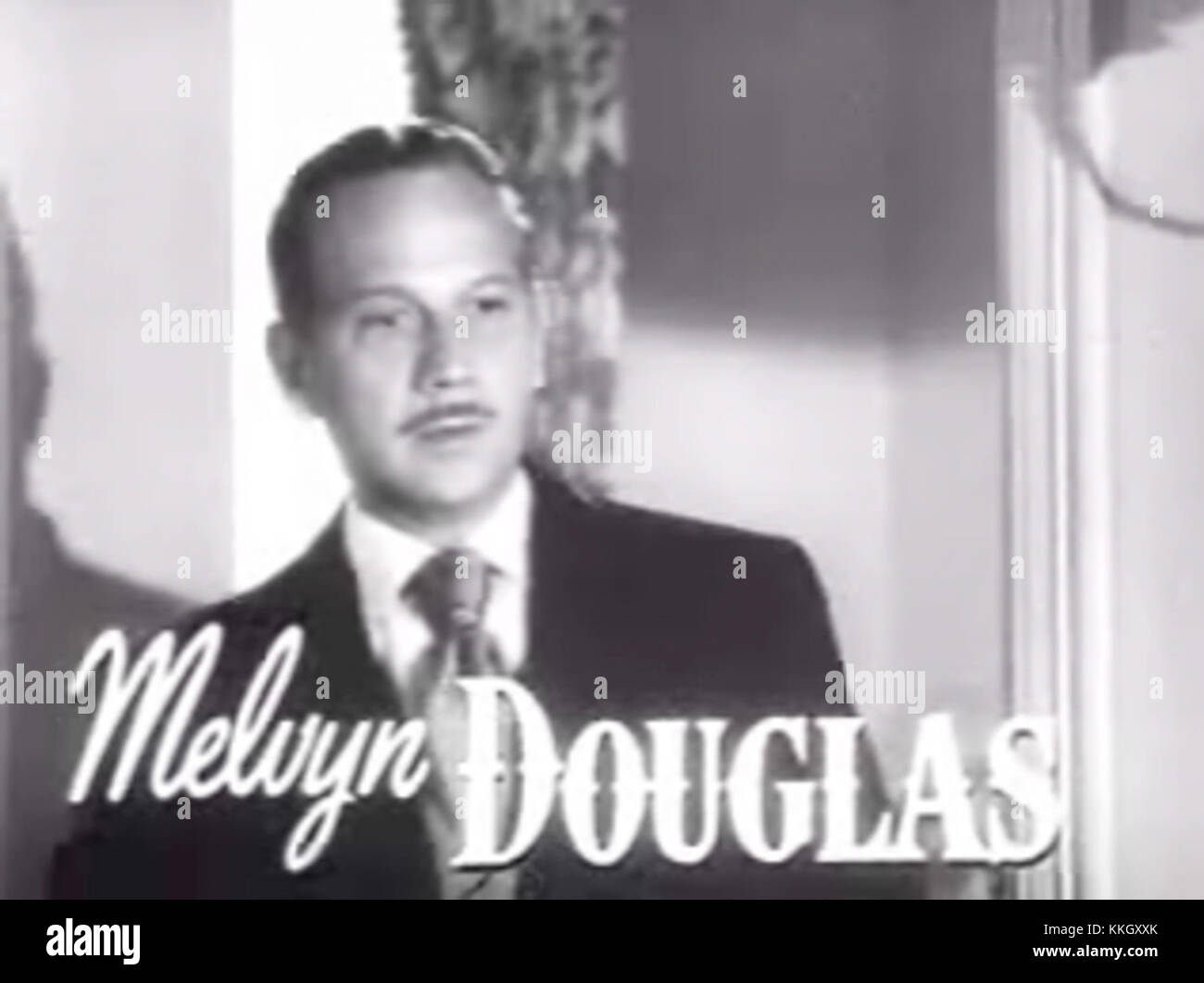 Melvyn Douglas in My Forbidden Past trailer Stock Photo - Alamy