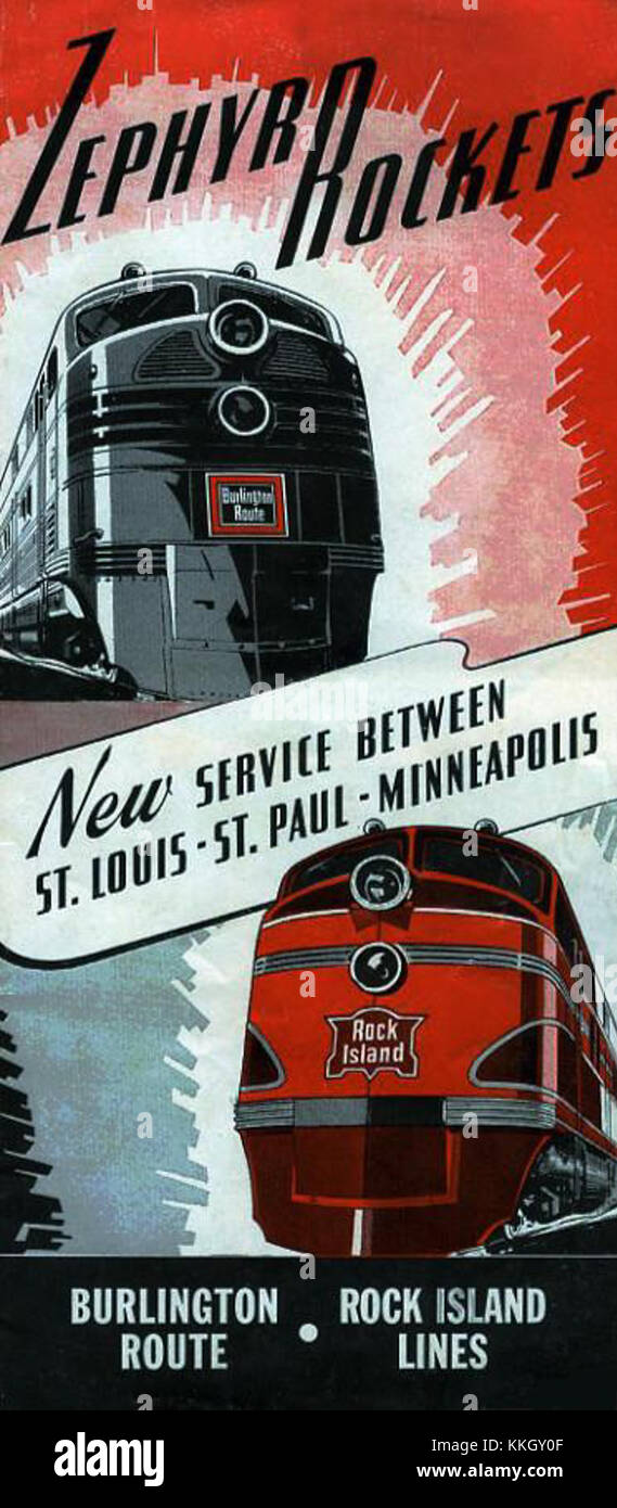 The Zephyr Rockets 1941 timetable front showcases a historic document ...