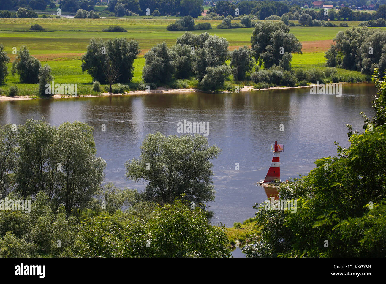 Elbe floodplain, glacial river valley of the Elbe in the UNESCO ...