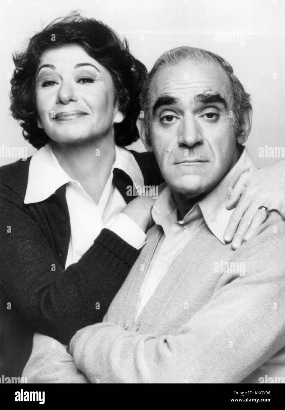 This 1977 image features Florence Stanley and Abe Vigoda in the comedic ...