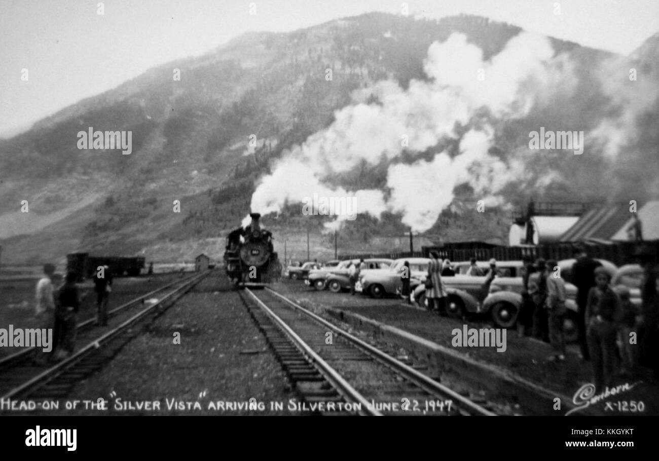 The Silver Vista Observation Car, a luxury train car, arrives in 1947 ...