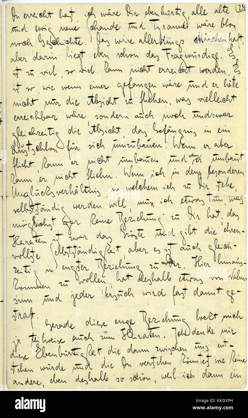 This is an image of Franz Kafka's letter to his father, a deeply ...
