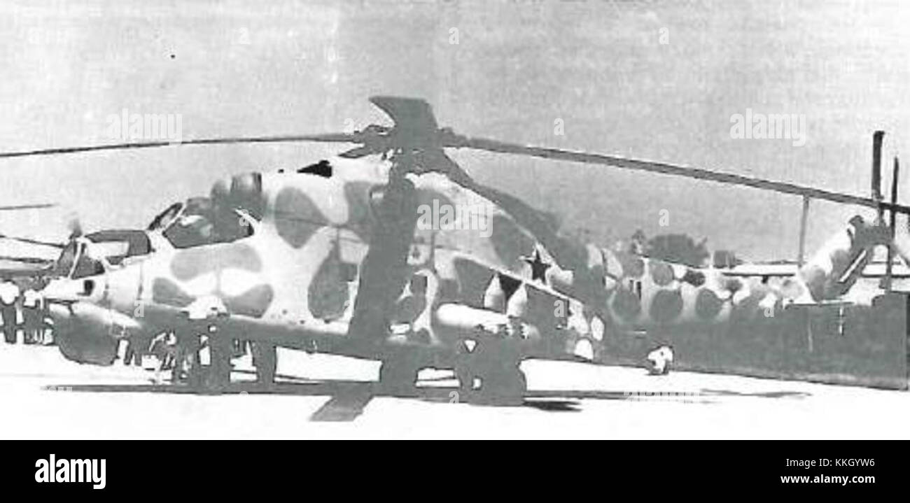 The Mi-24K is a variant of the Mi-24 helicopter, designed for combat ...