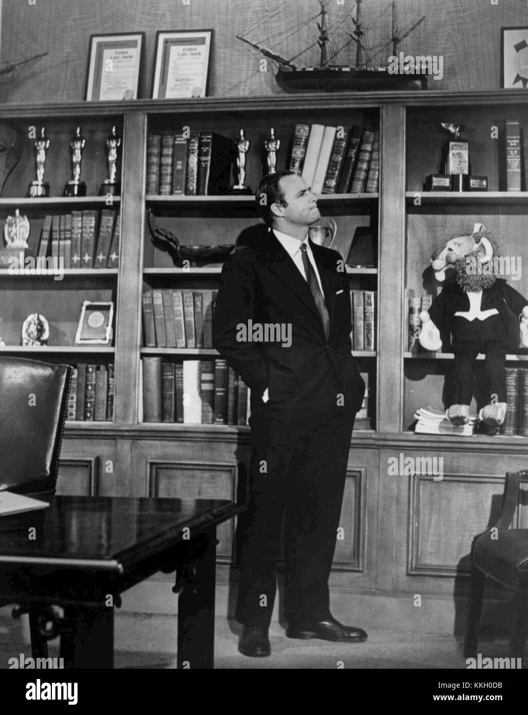 This image features the iconic Marlon Brando during an MGM Parade ...