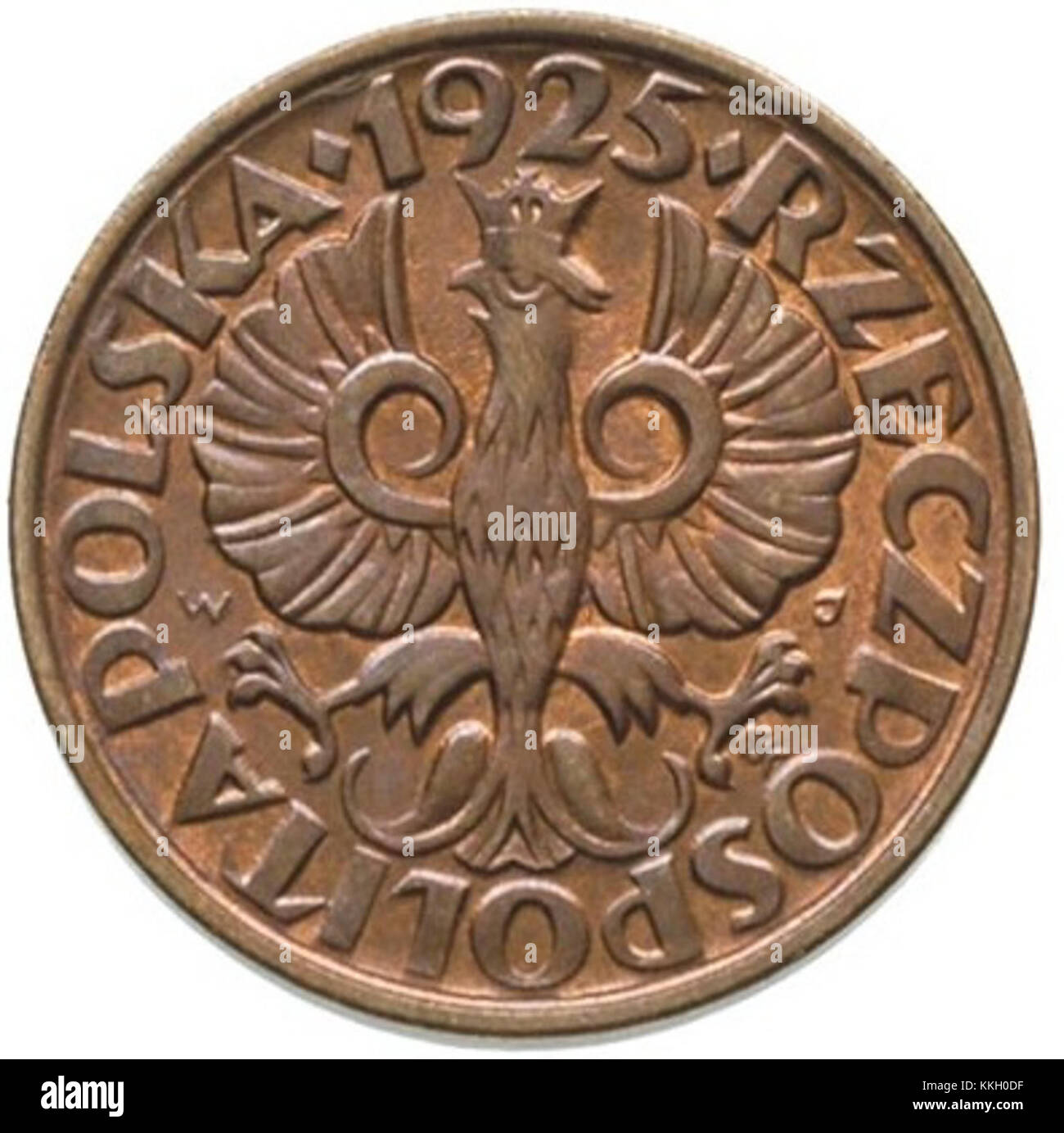 2 grosze back Stock Photo - Alamy