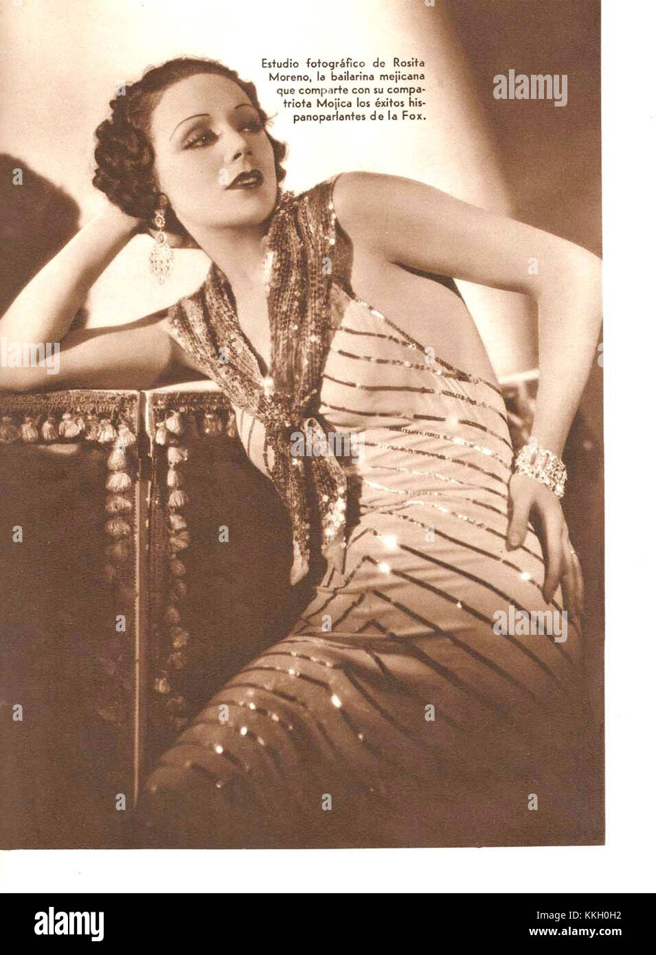 Rosita Moreno, featured in an Argentinean magazine advertisement, was a prominent figure known ...