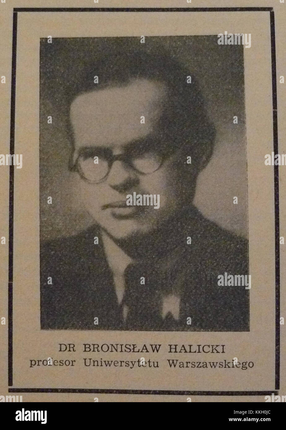 Dr. Bronislaw Halicki was an individual known for his contributions to ...