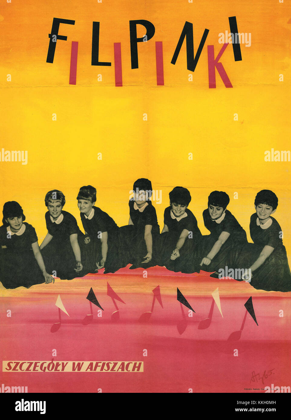 The 1965 poster is a vintage advertisement or promotional item ...