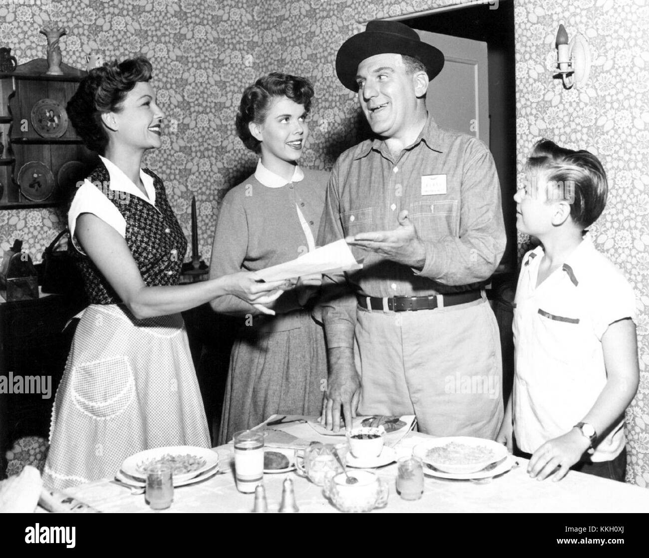 The cast of the 1953 TV series 'Life of Riley,' a popular sitcom that ...