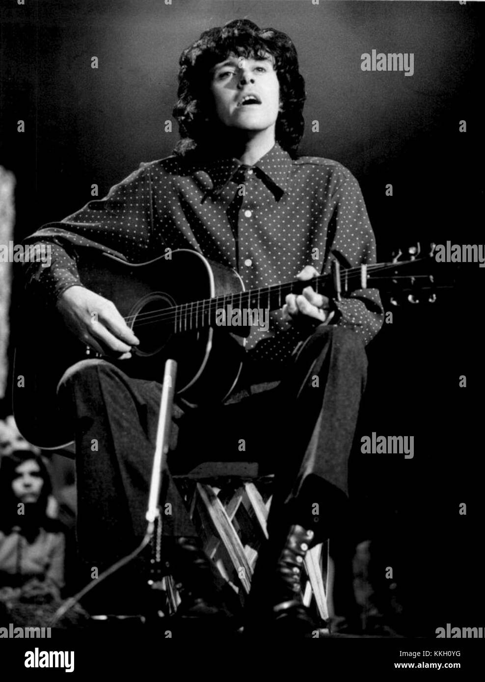A photograph of Donovan, the British singer-songwriter, taken in 1969 ...