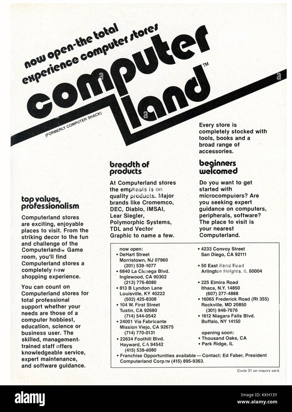 Computer Shack was incorporated September 21, 1976. The name was too ...