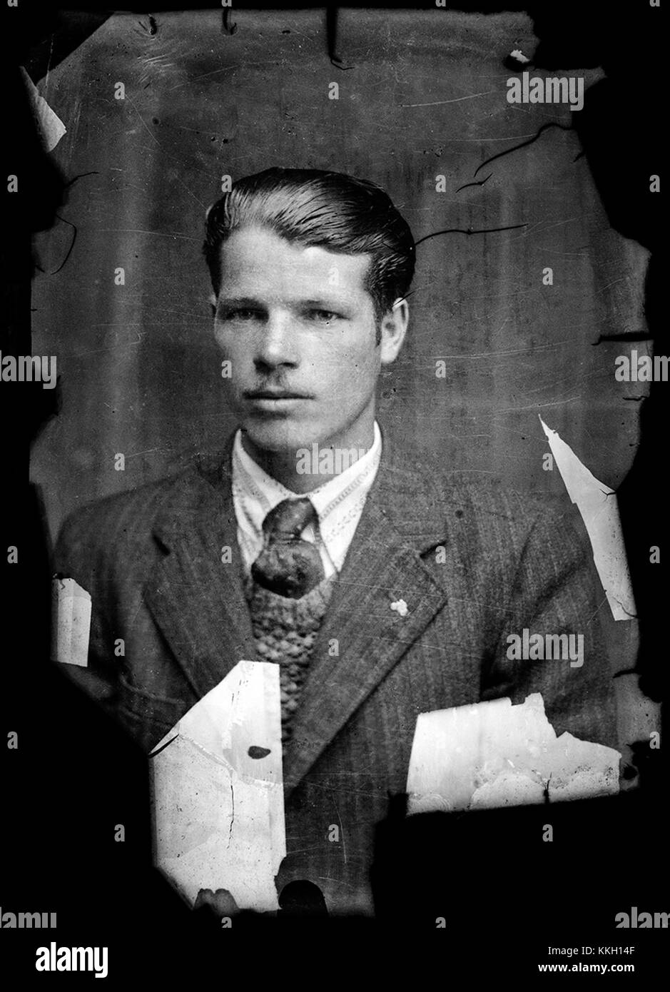 The image titled 'Portret de barbat' captures a portrait of a man taken ...