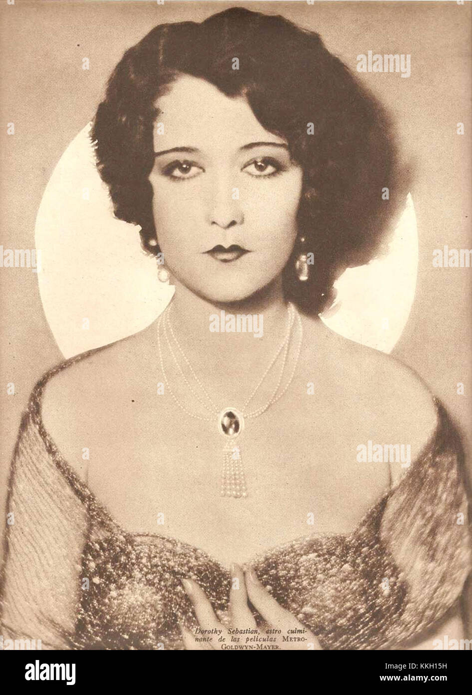 Dorothy Sebastian Argentinean Magazine AD Stock Photo - Alamy