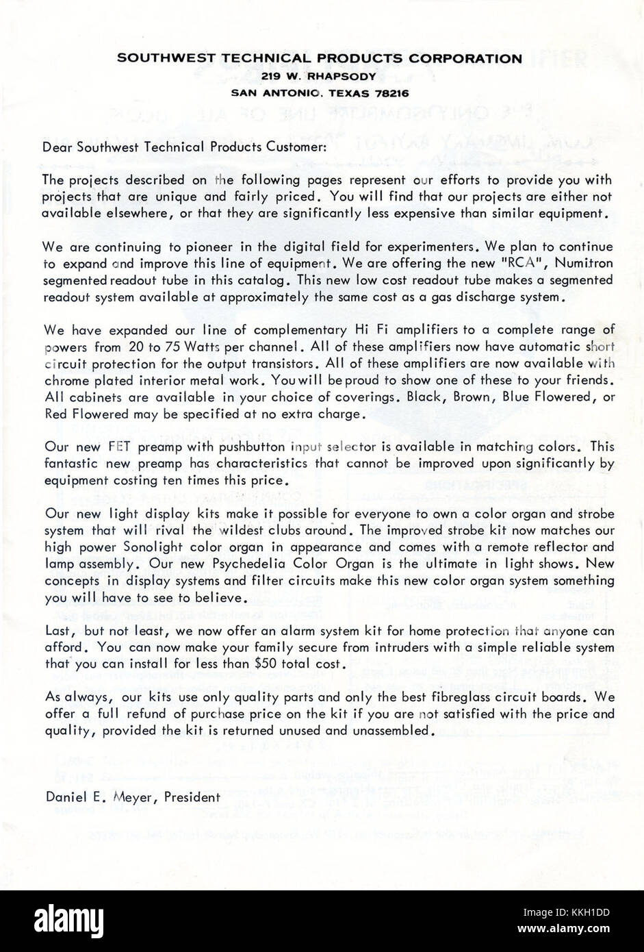 This image showcases a page from the 1969 SWTPC catalog, featuring ...