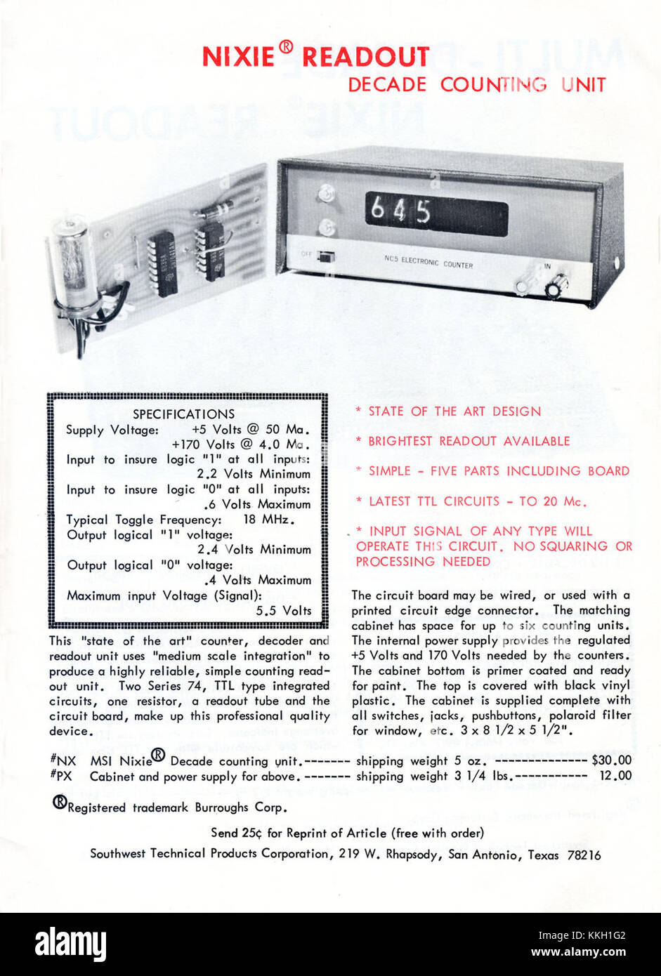 The SWTPC Catalog 1969 pg07 showcases a collection of products and ...