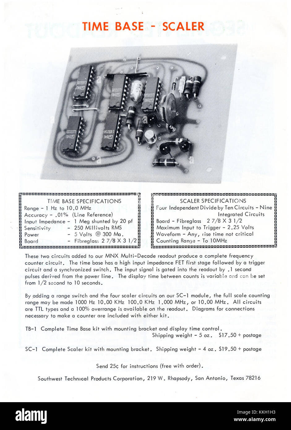 The SWTPC Catalog 1969 pg09 is a page from a catalog produced by ...
