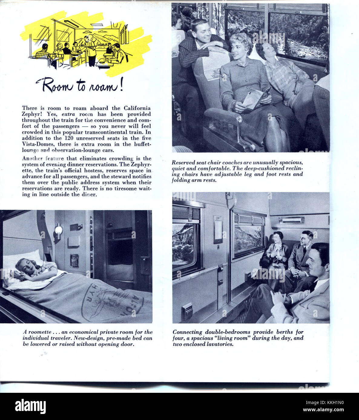 1950s train travel hi-res stock photography and images - Alamy