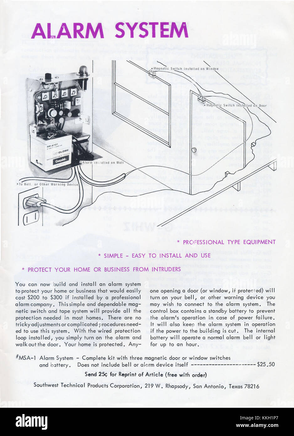 A 1969 catalog page from Southwest Technical Products Corporation ...
