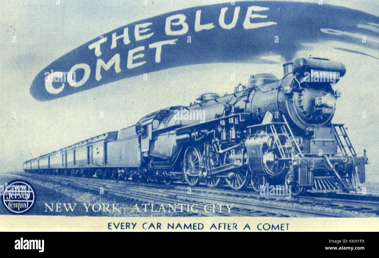 The Blue Comet was a famous American train, known for its sleek design ...