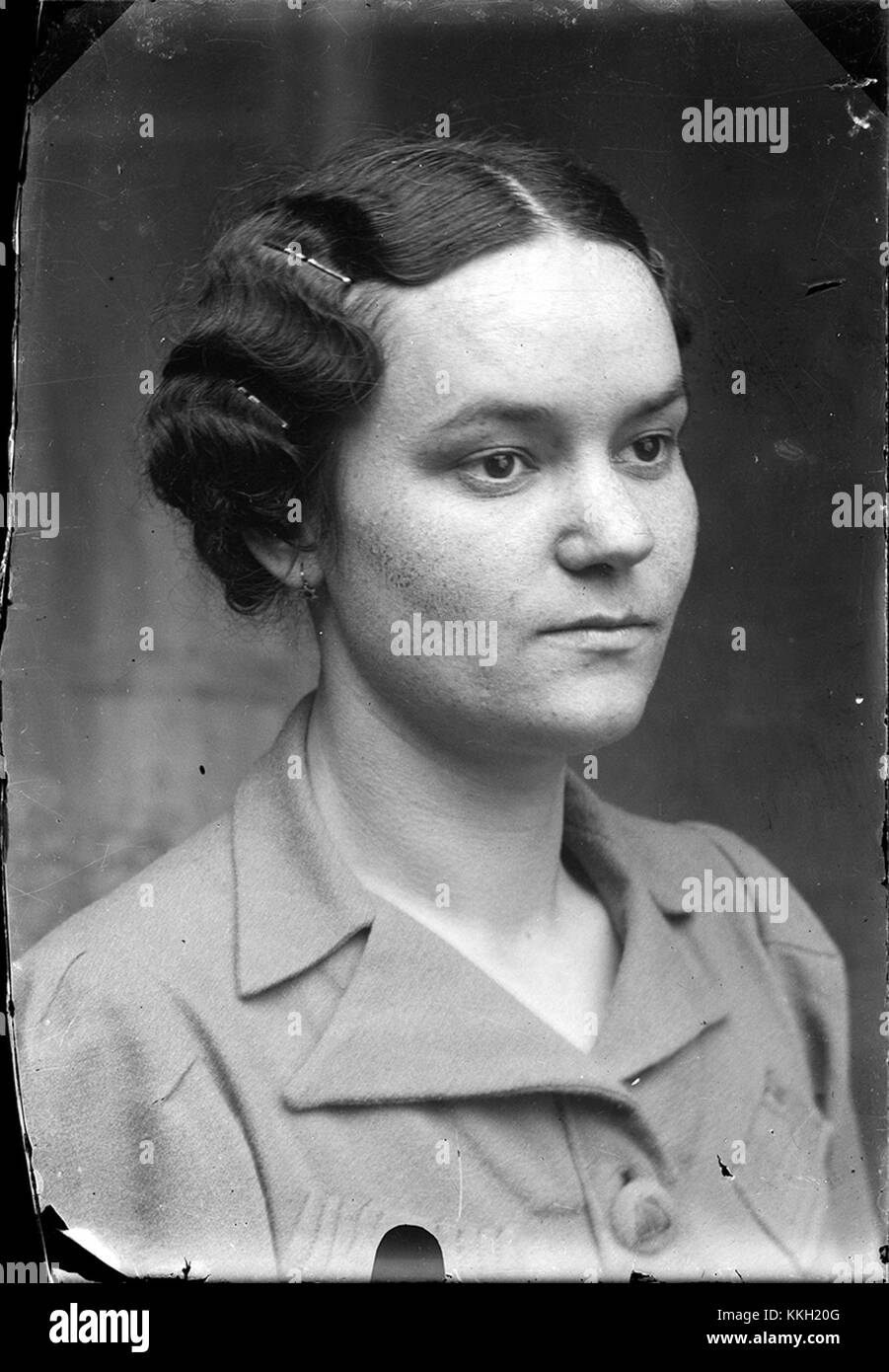 This image captures a semi-profile of a woman, likely from a cultural ...