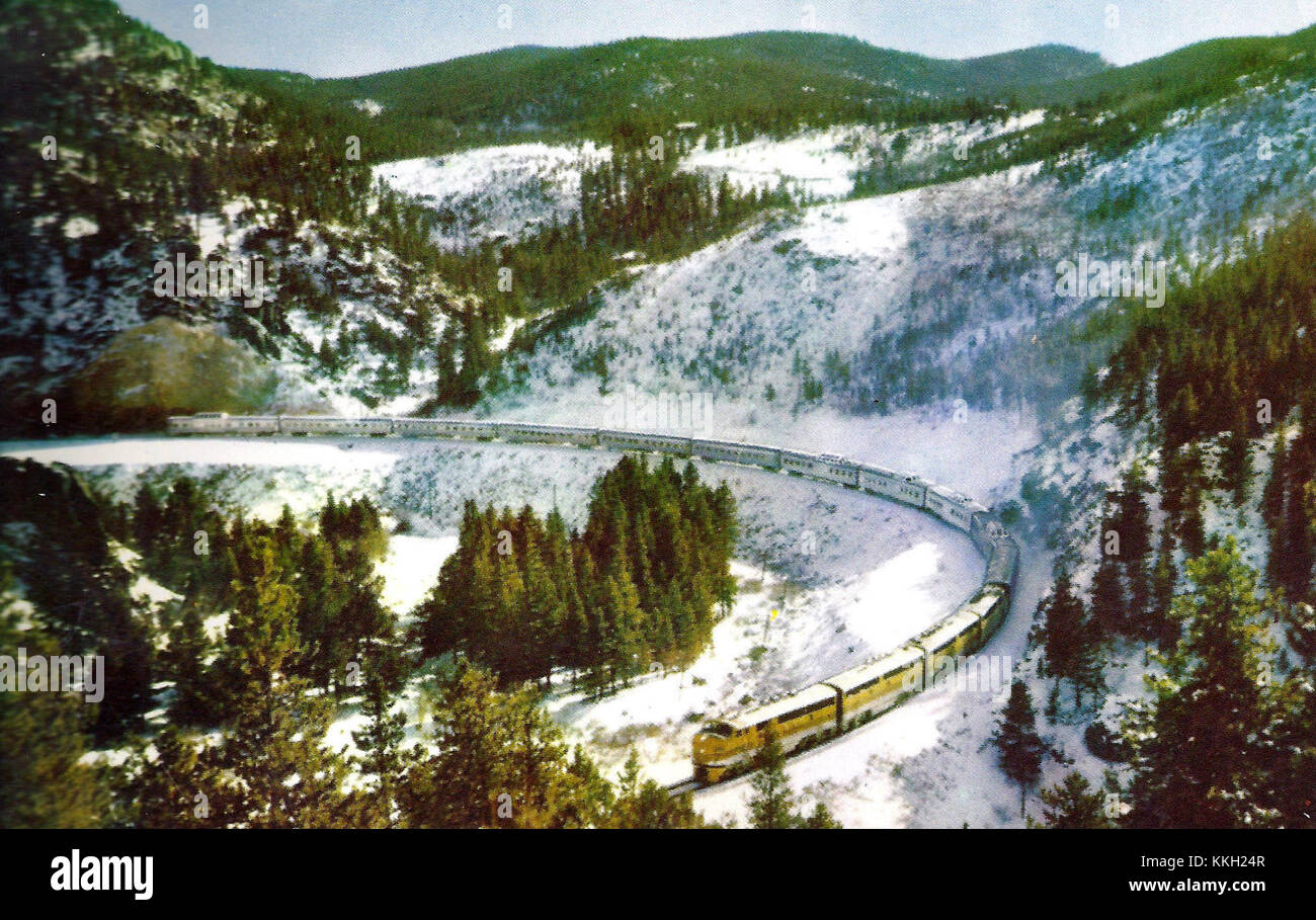 The California Zephyr, a famous passenger train route, is seen ...