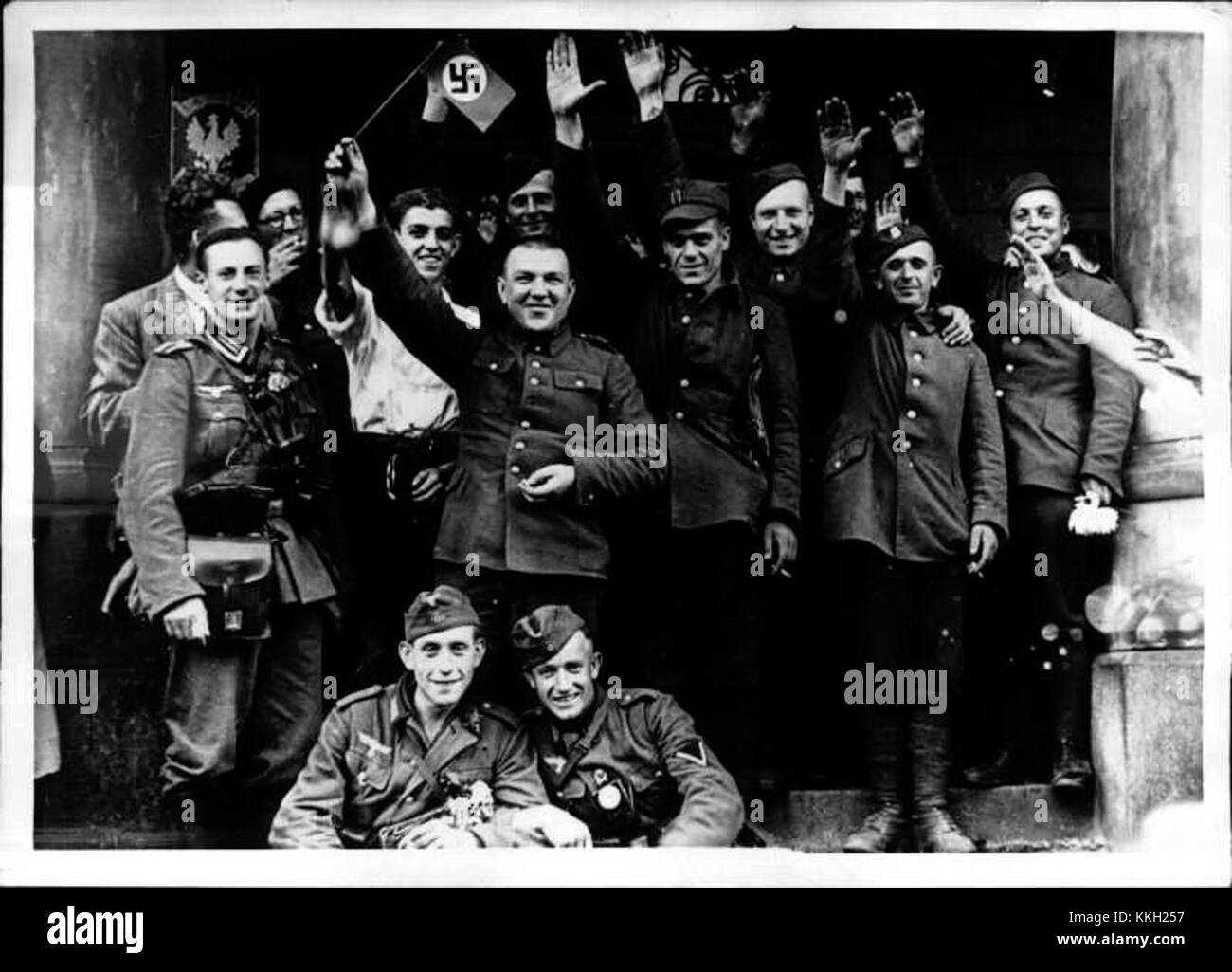 This historical image depicts Poland on September 3, 1939, during the ...