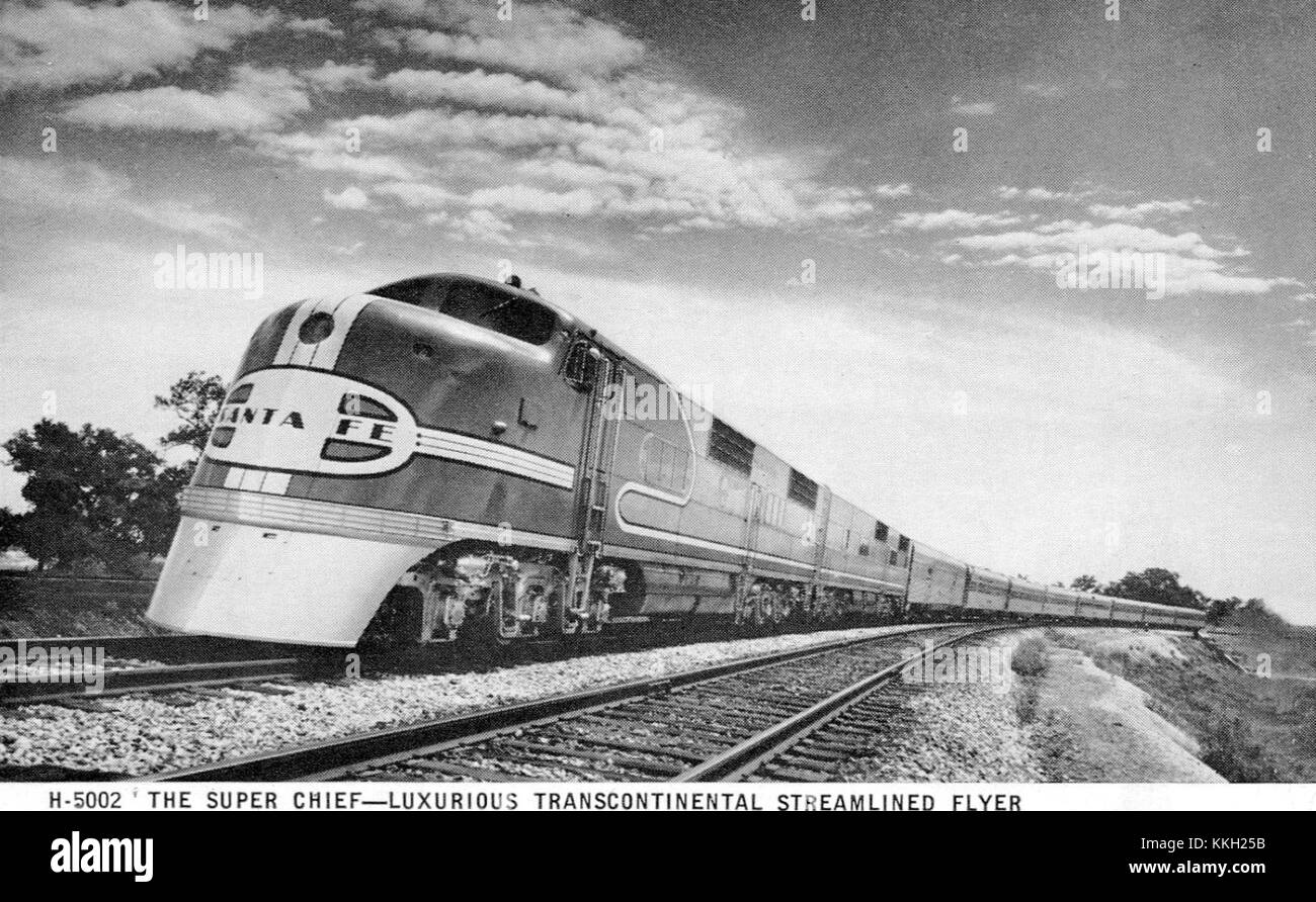 The Super Chief, launched in 1938, was an iconic American luxury train ...