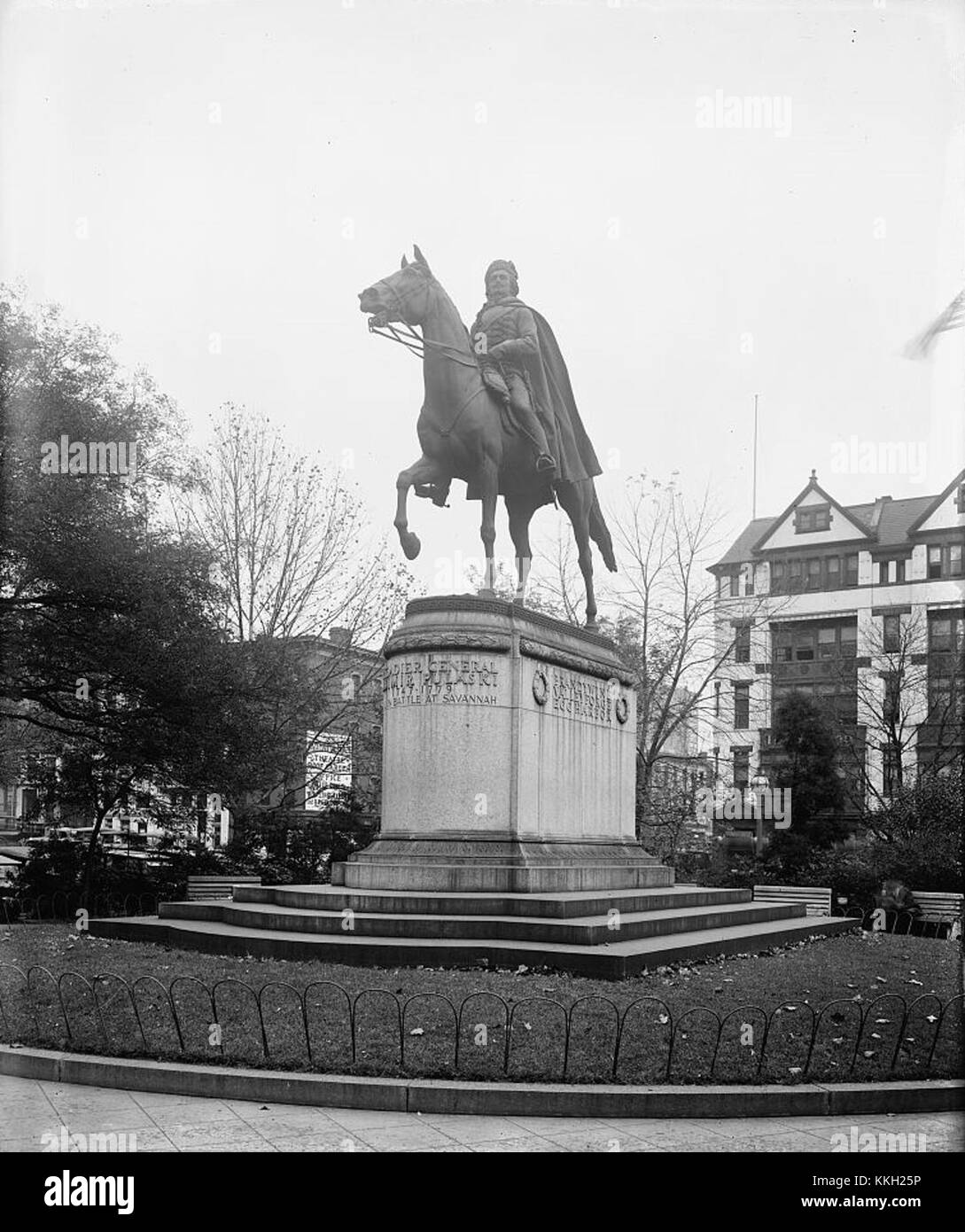 This statue honors General Casimir Pulaski, a notable figure in ...